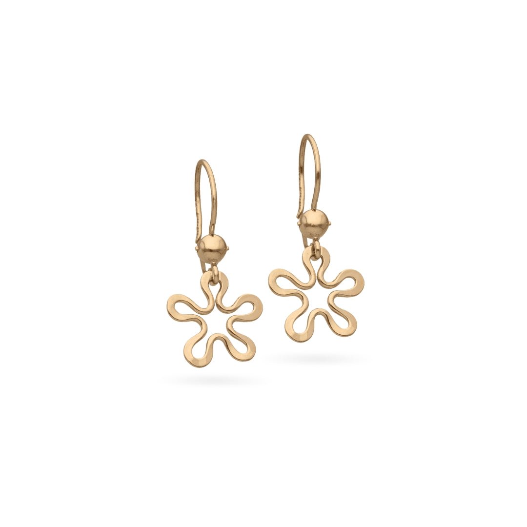 BLOMMAN™ 18K örhängen på krok – Guldviva Jewellery