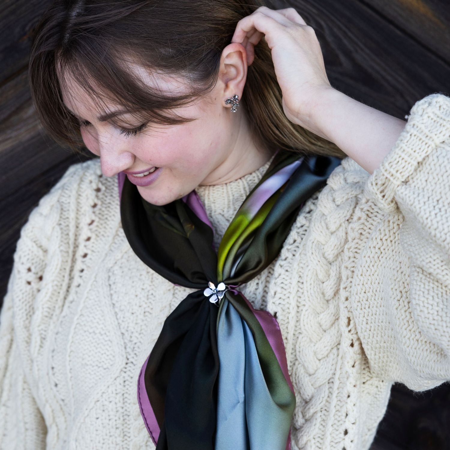 ÄPPELBLOM (Apple Blossom) Scarfring – Guldviva Jewellery